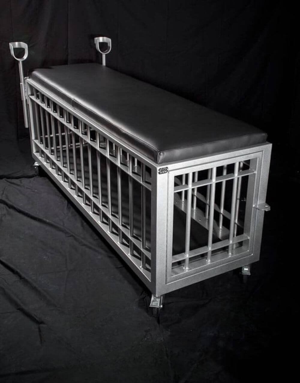 Aluminum Cage with Removable Stirrups: BDSM Furniture